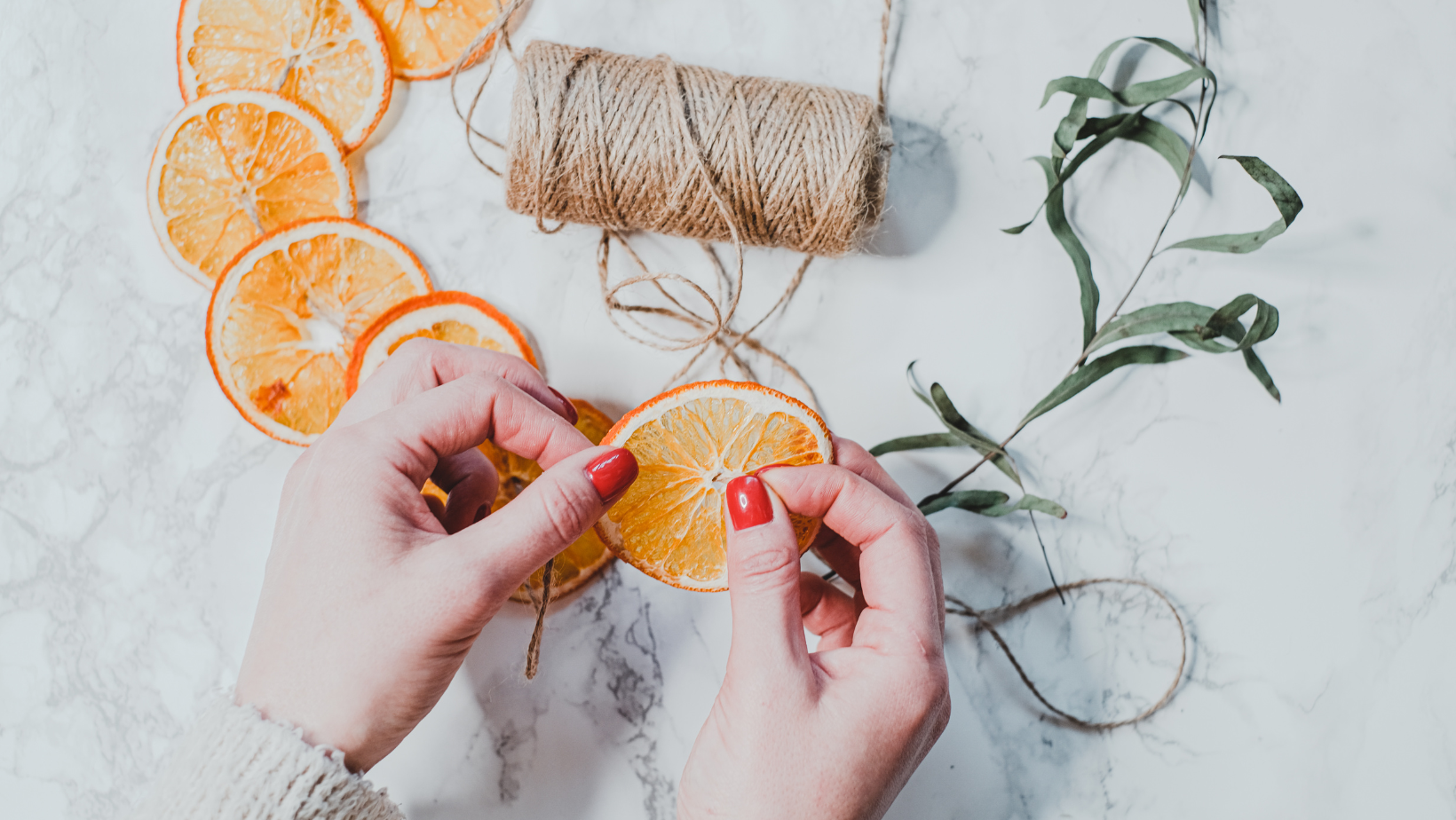 How to dry citrus slices & make a citrus garland