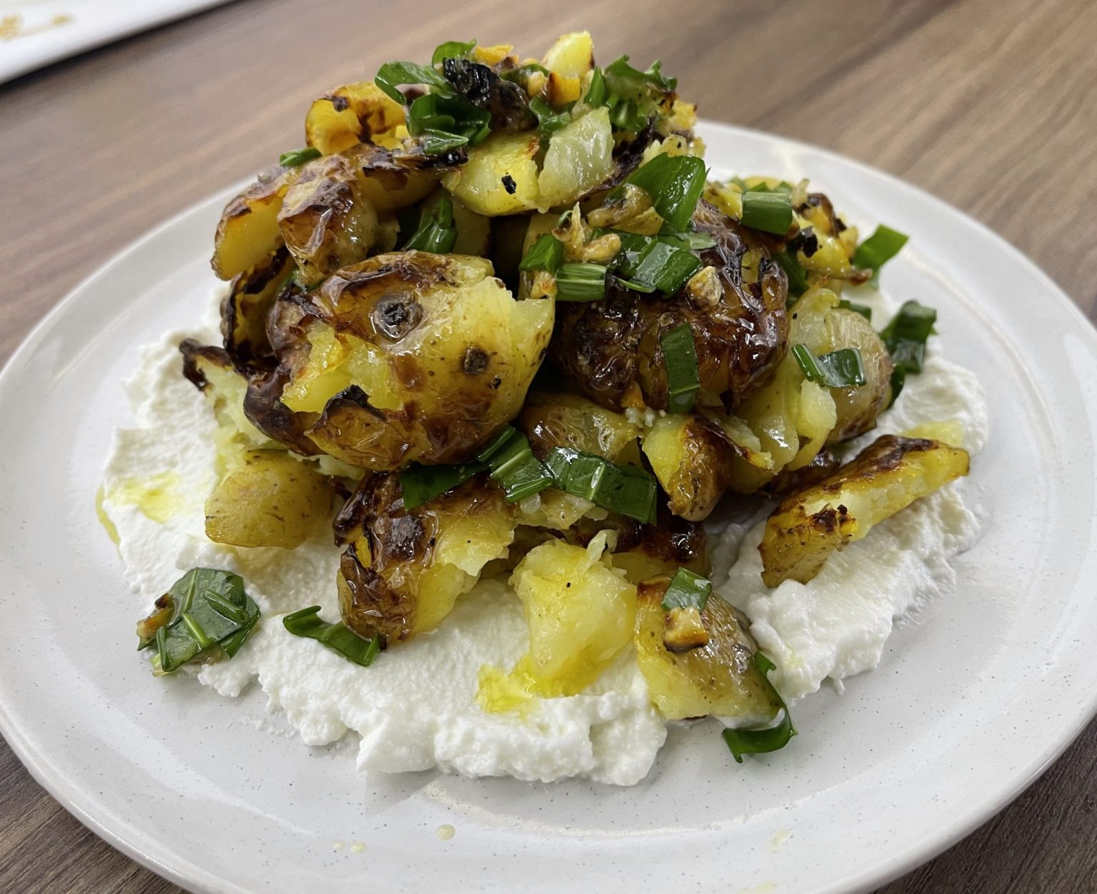 Smashed Lemon & Wild Garlic Potatoes | Savery Grazing
